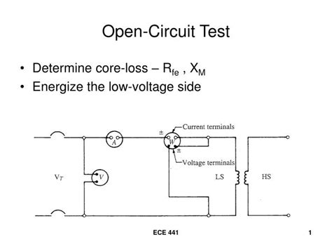 Open Circuit Voltage Test
