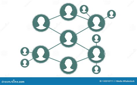 Social Network Connections Connecting People On The Internet Nodes Transforming Into The Shape