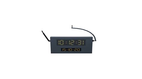 3d digital clock model turbosquid 2172726