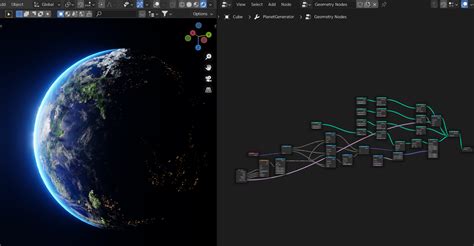 i m making a procedural planet generator using geonodes wip blender