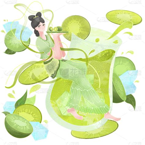 国潮风 飞天仙女人物