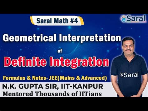 Geometrical Interpretation Of Definite Integral For CBSE Class Th JEE