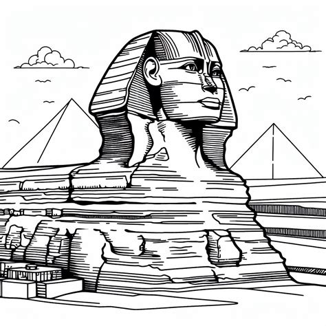 Egyptian Sphinx Coloring Pages [2025]