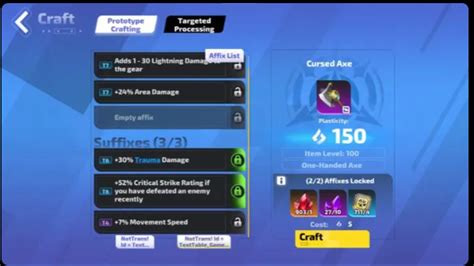 Torchlight Infinite Crafting Guide