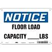 Load Capacity Signs Grainger Industrial Supply