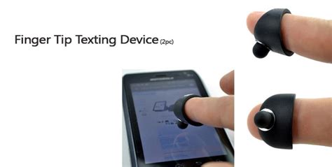 Finger Tip Texting Device 2pc For Aed 2 At Mtrdg