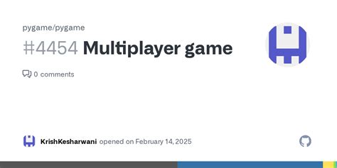Multiplayer Game · Issue 4454 · Pygamepygame · Github