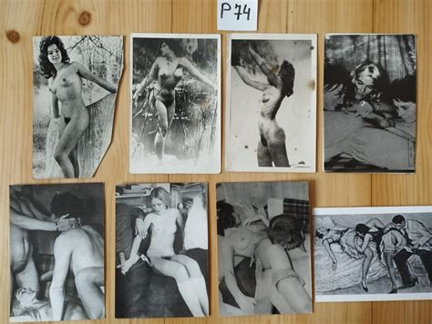 8x Staré retro fotografie originál erotika akt sex porno pavool Nr P74