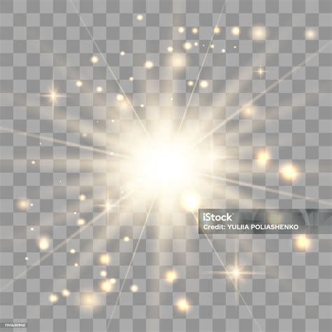 글로우 빛 효과 투명 한 배경에 고립 된 스파크 벡터 일러스트 광선에 대한 스톡 벡터 아트 및 기타 이미지 광선 나이트클럽