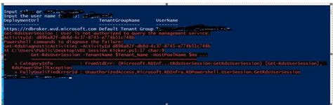 Agents Are Getting An Error While Querying The User Sessions In Windows