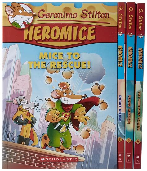 Geronimo Stilton Heromice Slip Case Set 4 Books Sets Paperback