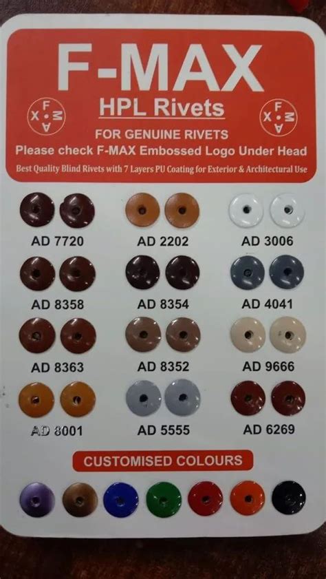 Riveting Material Plastic Hpl Cladding Rivets Diameter 45 Mm At Rs