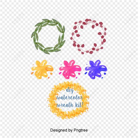 꽃 일러스트 라운드 프레임자연카드행복했어 Png 일러스트 무료 다운로드 Lovepik