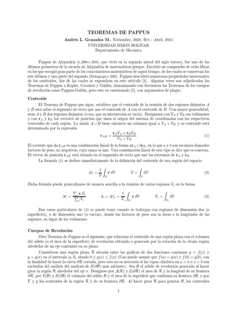 Pappus Pdf Curva Integral