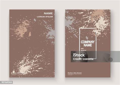 파스텔 폭발 페인트 튄 예술 커버 프레임 디자인입니다 장식 먼지 얼룩 스프레이 질감 갈색 배경 유행 창조적인 서식 파일 벡터 커버 보고서 카탈로그 브로셔 전단지 포스터 배너