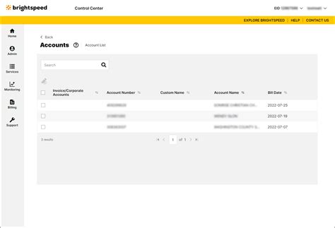 deleting an account group brightspeed