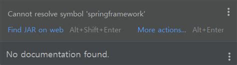 Cannot Resolve Symbol Springframework 문제해결 Intellij — 코딩기록