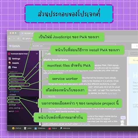 ทำโปรเจกต PWA แบบไมตอง setup project เยอะ โดยใช Glitch