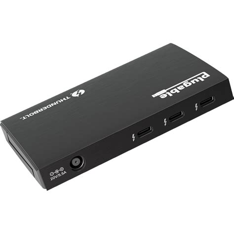 Plugable 3 Port Thunderbolt 4 And USB4 Hub TBT4 HUB3C B H Photo