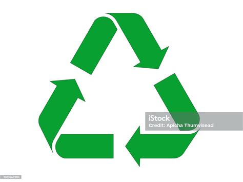 흰색 배경에 분리된 재활용 기호입니다 벡터 그림입니다 재활용 기호 0명에 대한 스톡 벡터 아트 및 기타 이미지 0명 3차원 형태 기체 물리 구조 Istock