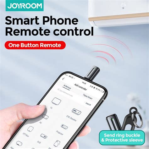 Joyroom Phone Infrared Transmitter For Tv Box Air Conditioner Remote Control App Mini Adapter
