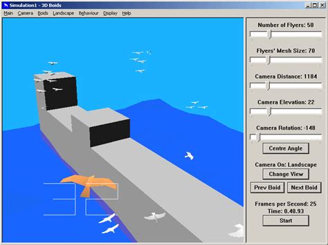 3d Boids Simulation Screenshots