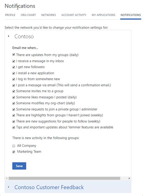 configure email and yammer yammer microsoft learn