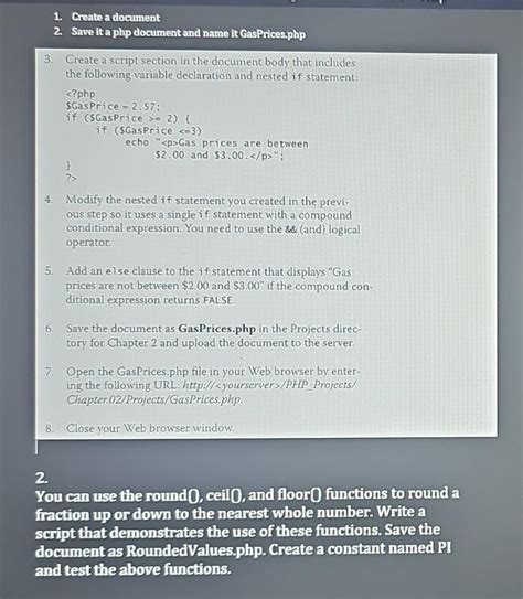 Solved 3 Create A Script Section In The Document Body That