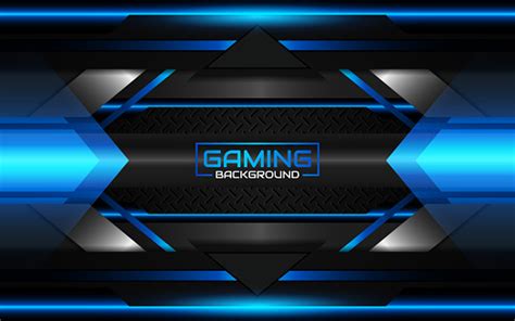 현대 E스포츠 모양의 추상적인 미래 지향적인 기하학적 블랙과 블루 게이밍 배경 벡터 디자인 템플릿 기술 개념 배경 주제에 대한 스톡 벡터 아트 및 기타 이미지 Istock