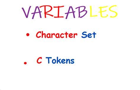 Variables In C Programming