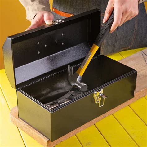 Metal Tool Box Lockable Tool Box Portable Toolbox Cantilever Toolbox With 2 Handles China