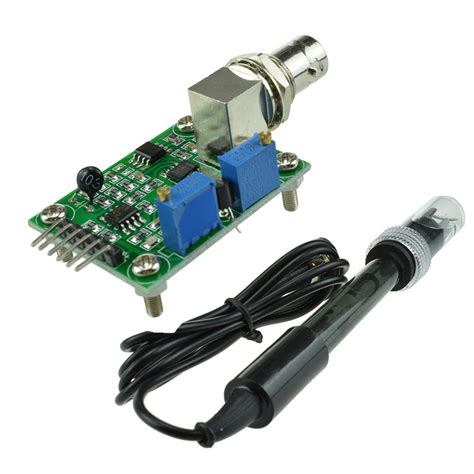 Liquid Ph 0 14 Value Detect Sensor Module Ph Electrode Probe Bnc For