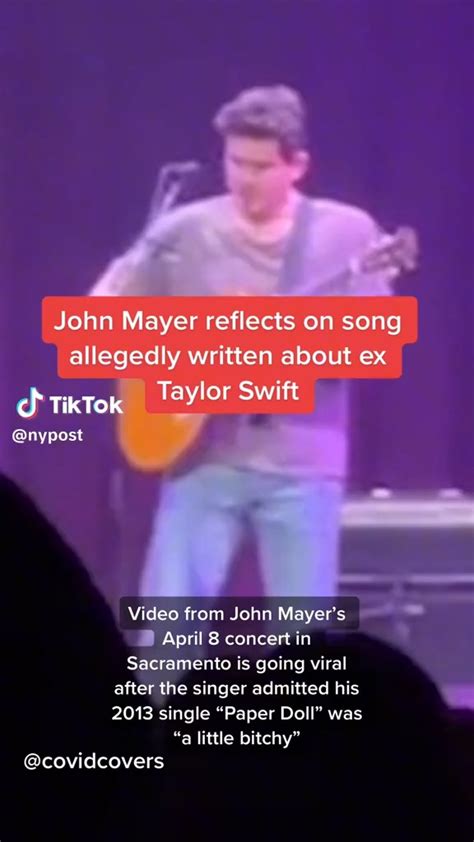 John Mayer On Song Allegedly Written About Ex Taylor Swift Taylor Swift John Mayer Song