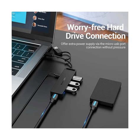 Vention Chtbb Usb Type C To Micro Usb Quad Usb Usb Hub In Bd