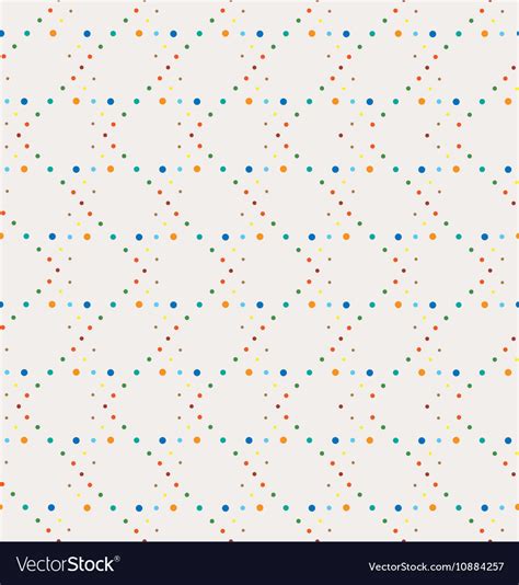 Abstract Geometric Polka Dot Seamless Pattern Vector Image
