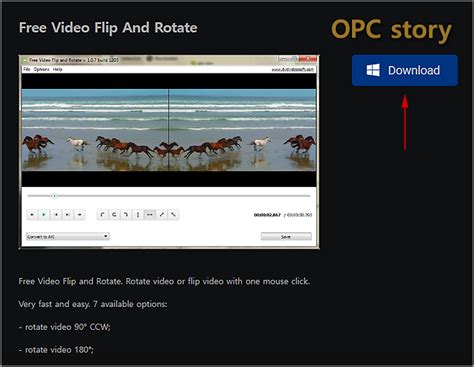 간편한 무료 동영상 회전 프로그램 Free Video Flip And Rotate Opc 스토리