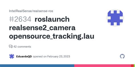 roslaunch realsense2 camera opensource tracking launch · issue 2634