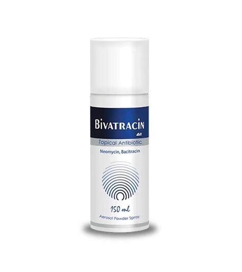 Bivatracin Topical Antibiotic Neomycin Bacitracin Aerosol Powder Spray