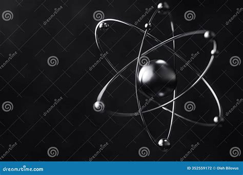 Simplified Atomic Structure Nucleus Electrons Orbits Science