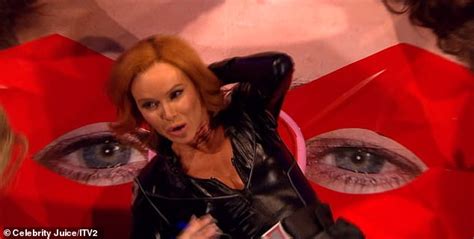 Celebrity Juice Amanda Holden Simulates Sex Position Daily Mail Online