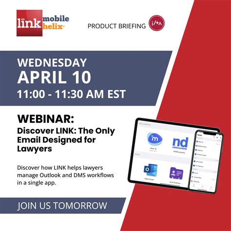Link App ⚖️ By Mobile Helix On Linkedin Webinar Emailmanagement