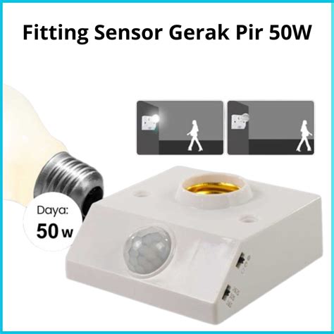 Cod Cepat Fitting Lampu Otomatis Sensor Gerak Delay Motion Light