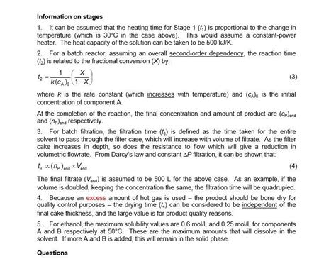Assignment 1 Design Of Batch Processes Process