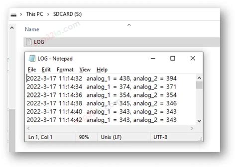 Esp32 Log Data With Timestamp To Sd Card Esp32 Tutorial