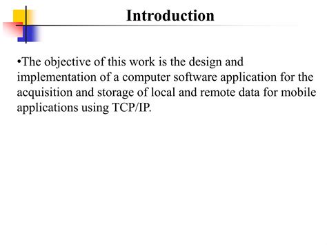Mobile Application Using Tcpip Pptx