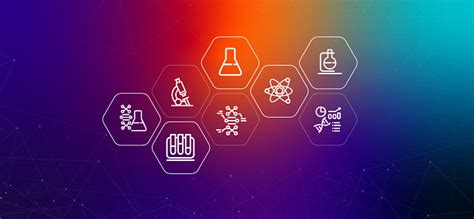 화학 물질 그라디언트 헤더 생화학 분자 생물학 연구 화학 화학 공식 과학 Dna 유전자 실험 편집 현미경 과학자 실험 아이콘 디자인 일러스트 레이 션 아이콘 물리학에 대한