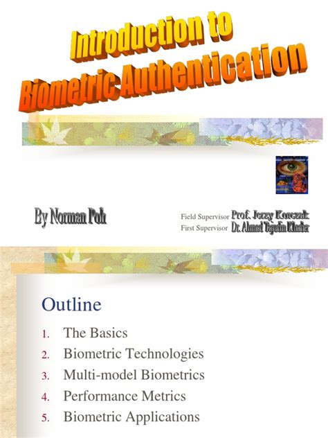 Introduction To Biometrics Pdf Biometrics Identity Document