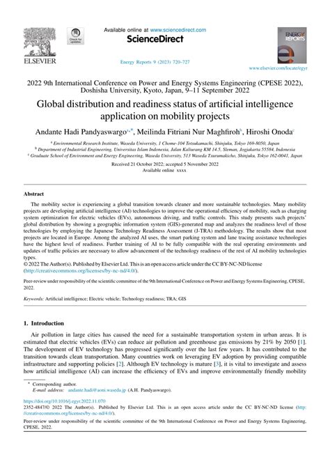 Pdf Global Distribution And Readiness Status Of Artificial