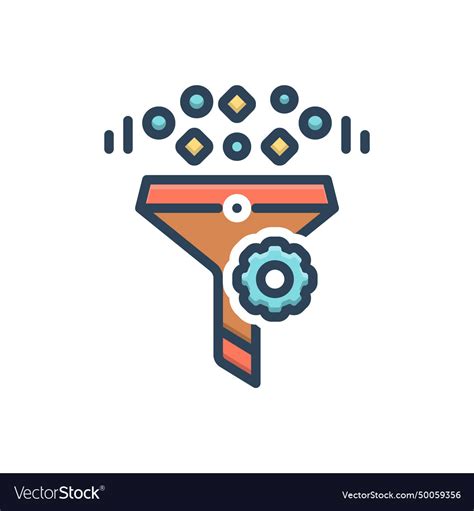 Filtering Royalty Free Vector Image Vectorstock