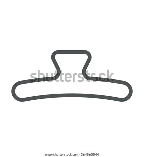Hair Clutcher Bold Icon Illustration Stock Vector Royalty Free